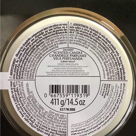 Bath & Body Works | Accents | Bath Bodyworks 3 Wick Candle Scent Candy ...